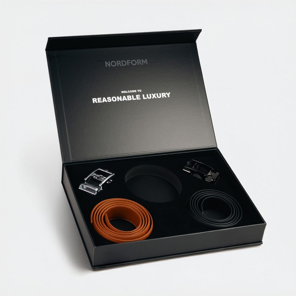 Triple Set - 3 straps, 3 buckles - Nordform holeless belts